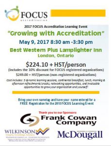 FOCUS Learning Event – Growing with Accreditation - FOCUS Accreditation